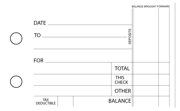 Burgundy Marble Standard Invoice Business Checks